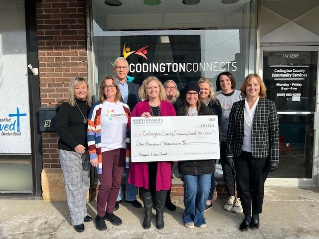 $100,000 awarded to Codington… | South Dakota Community Foundation